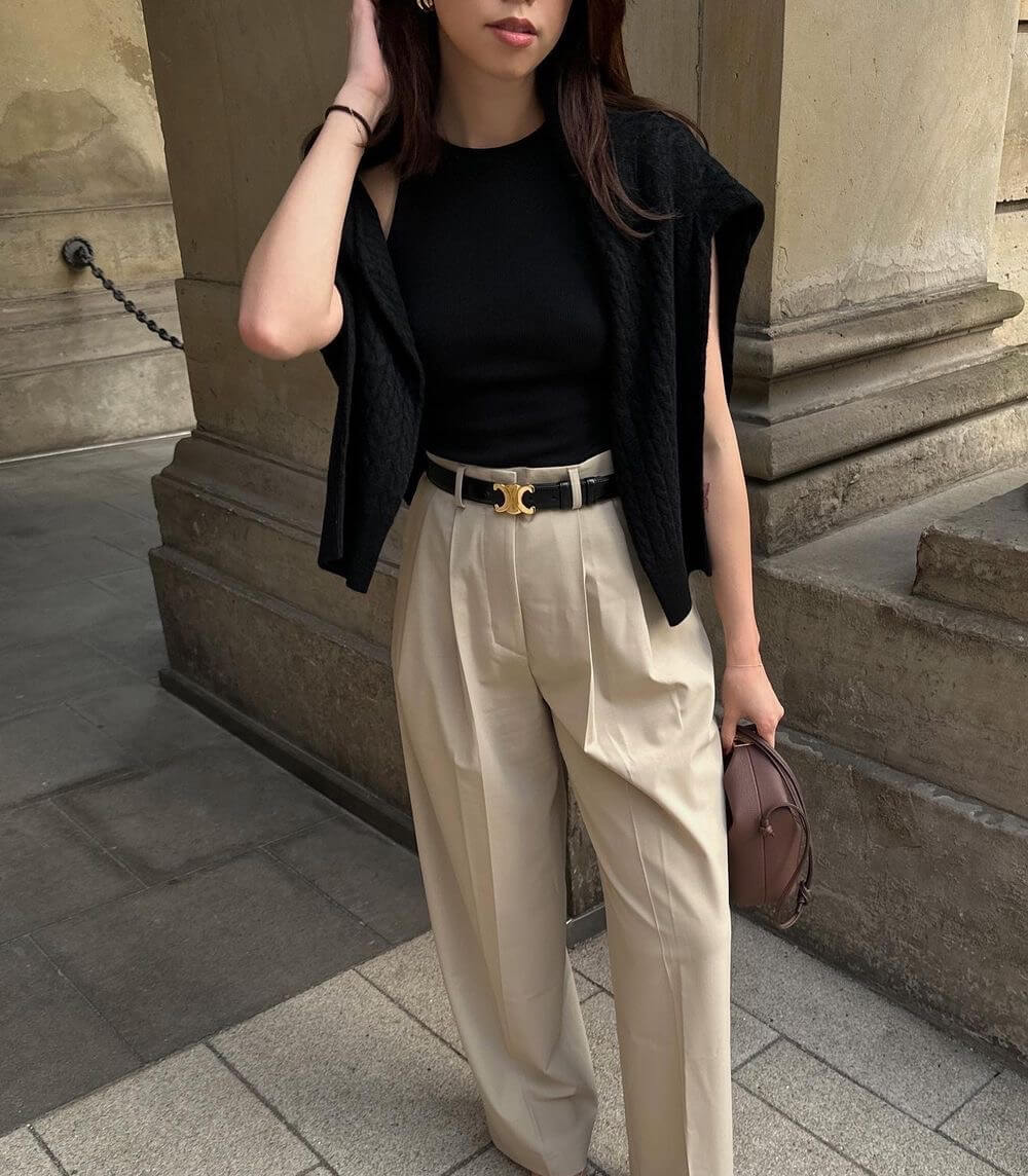 Shary | Elegante dames riem met gouden gesp – Maison Muse